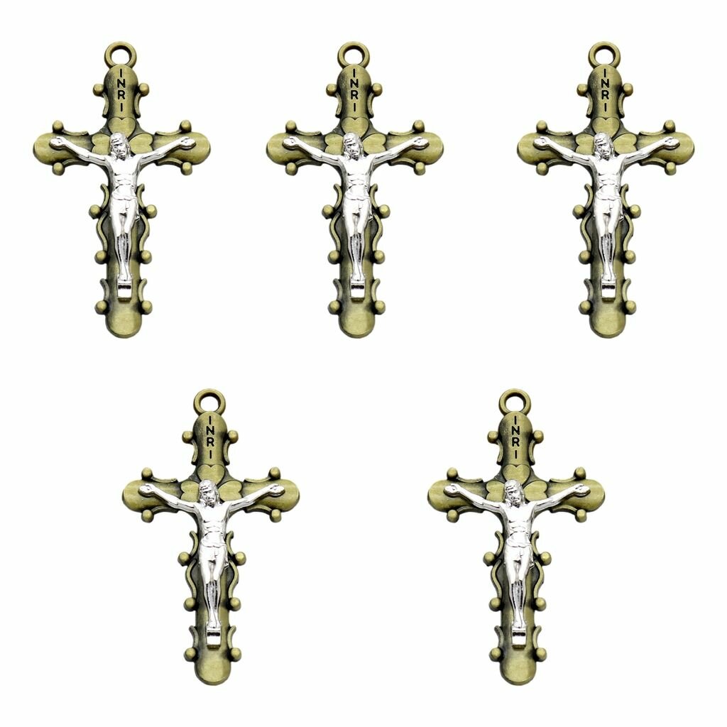 5 шт. изысканные подвески со святым шармом, металлические уникальные узоры, для христианской веры, подарки энтузиастов