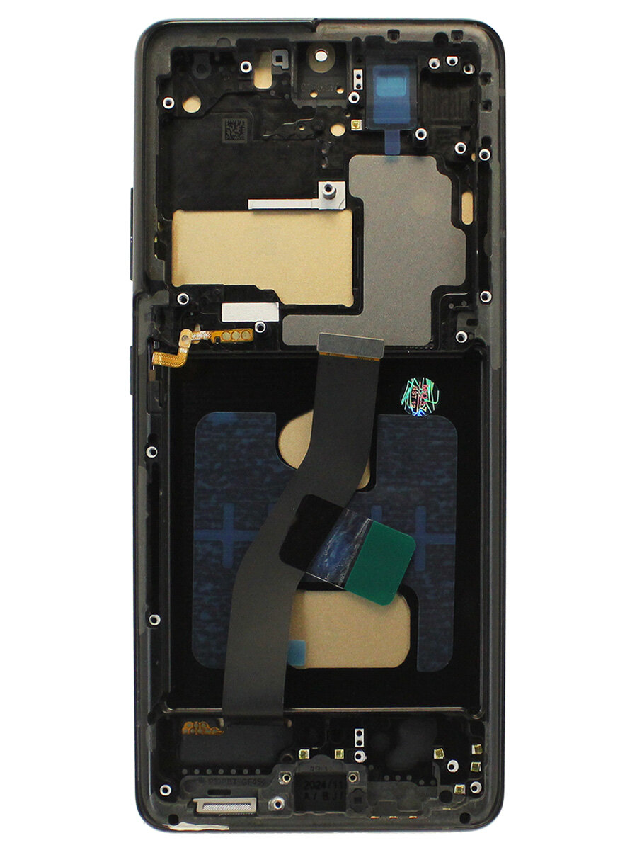 Дисплей для Samsung G998B Galaxy S21 Ultra модуль с рамкой и тачскрином (черный) (In-Cell)