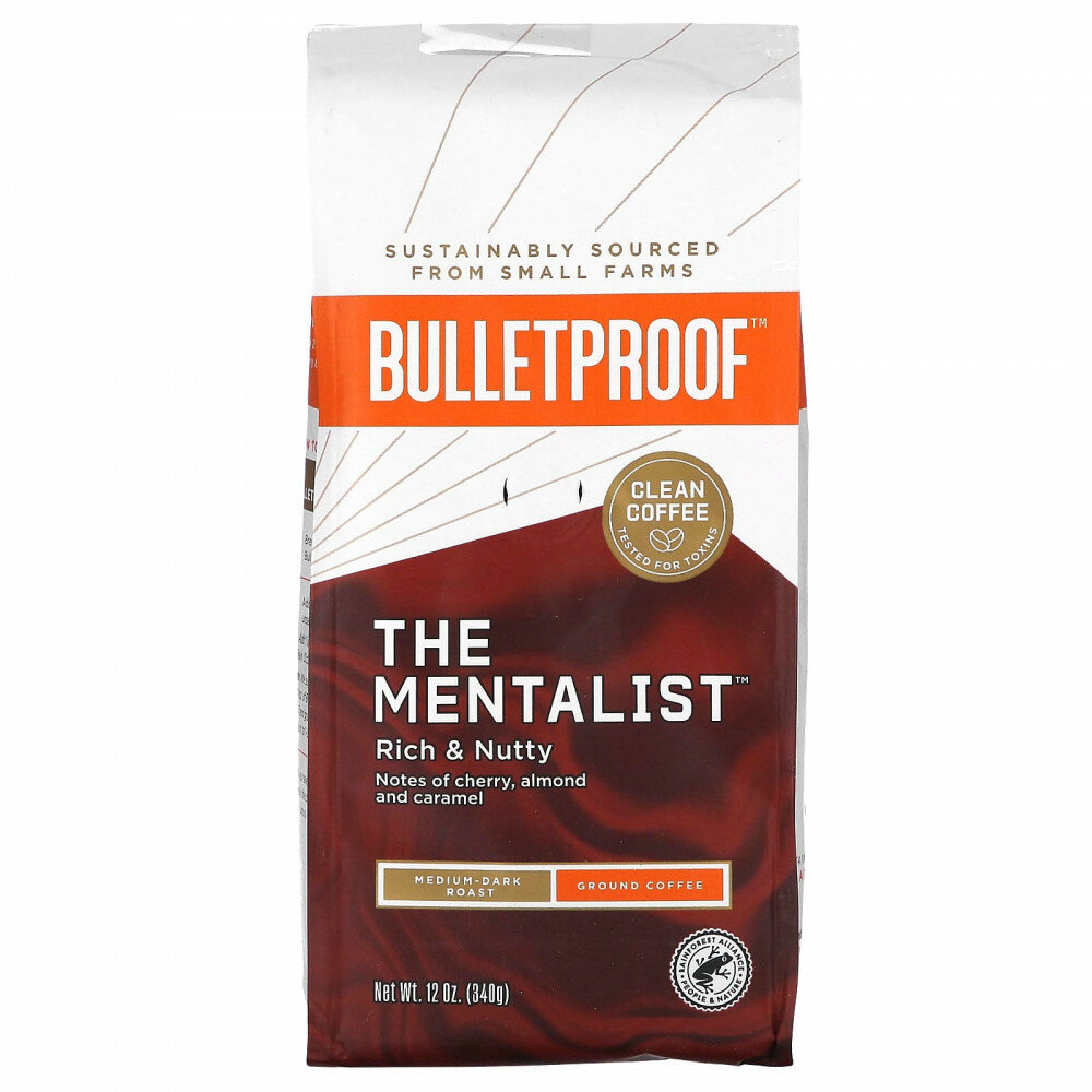 BulletProof, Artisan Coffee, The Mentalist™, молотый, средней обжарки, 340 г (12 унций)