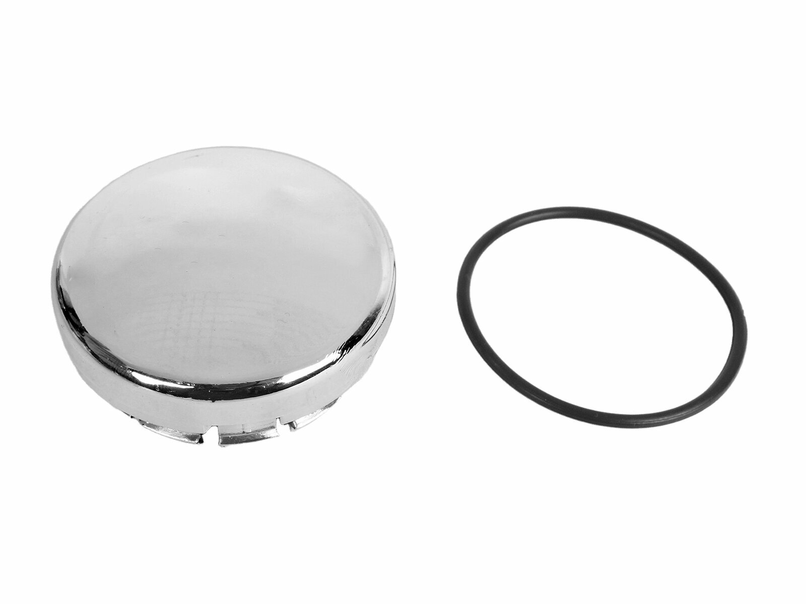 Колпак ступицы ВАЗ-2110 хром с прокладкой (Гранд Ри Ал)