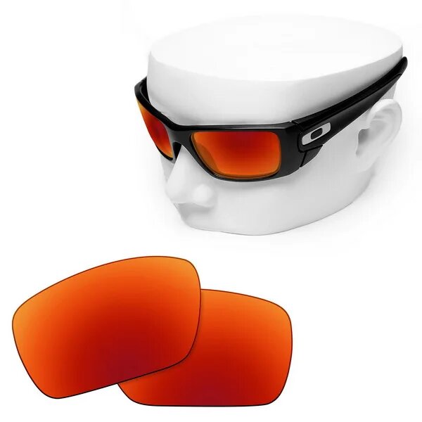 Линзы Oakley Fuel Cell Fire Red Mirror, оранжевые
