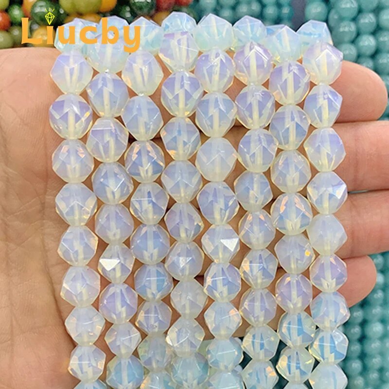 Белые ониксовые бусины Liucby для создания украшений 6mm-about 60pcs