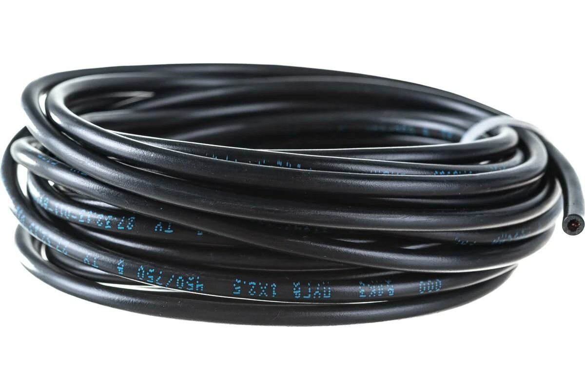 Провод ПУГВ Торкабель 2,5 черный 5 м в упаковке 0749524536861