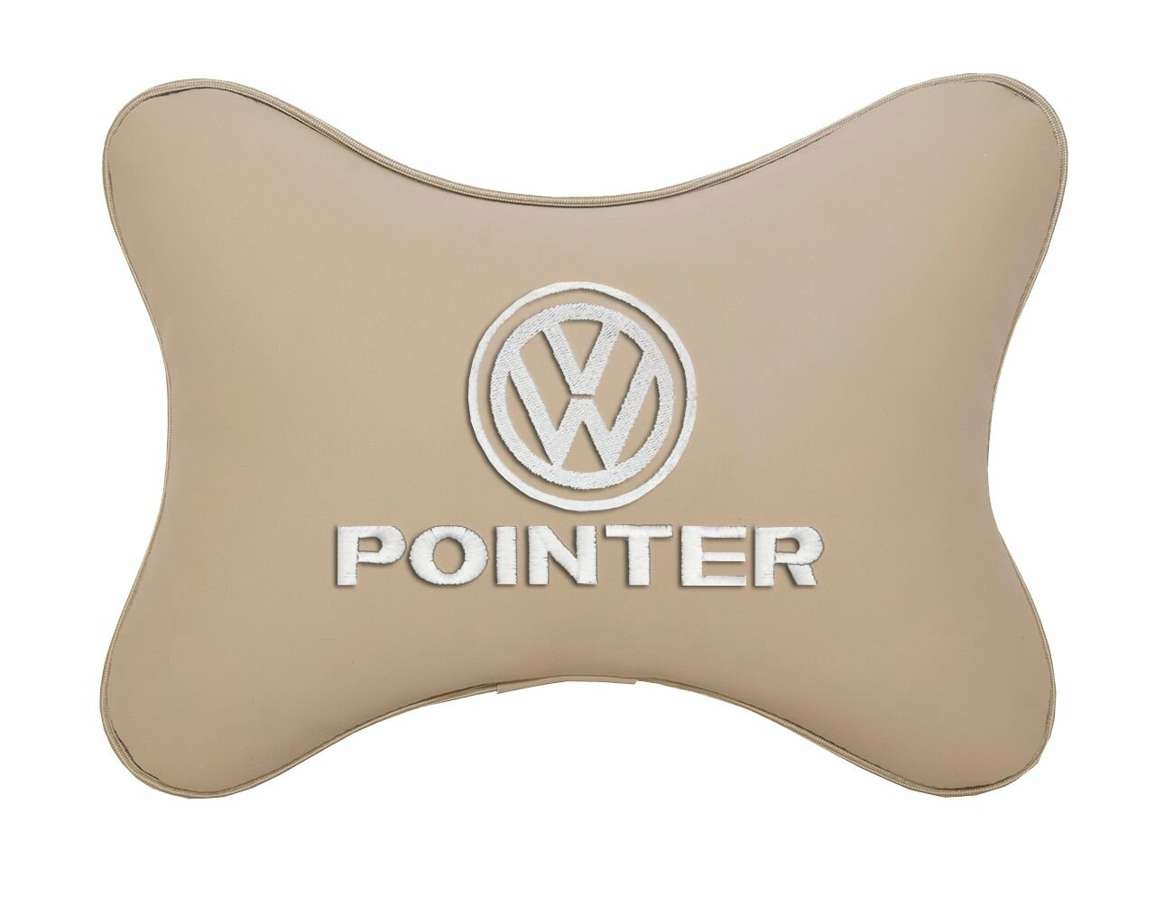 Подушка на подголовник бежевая экокожа VOLKSWAGEN Pointer