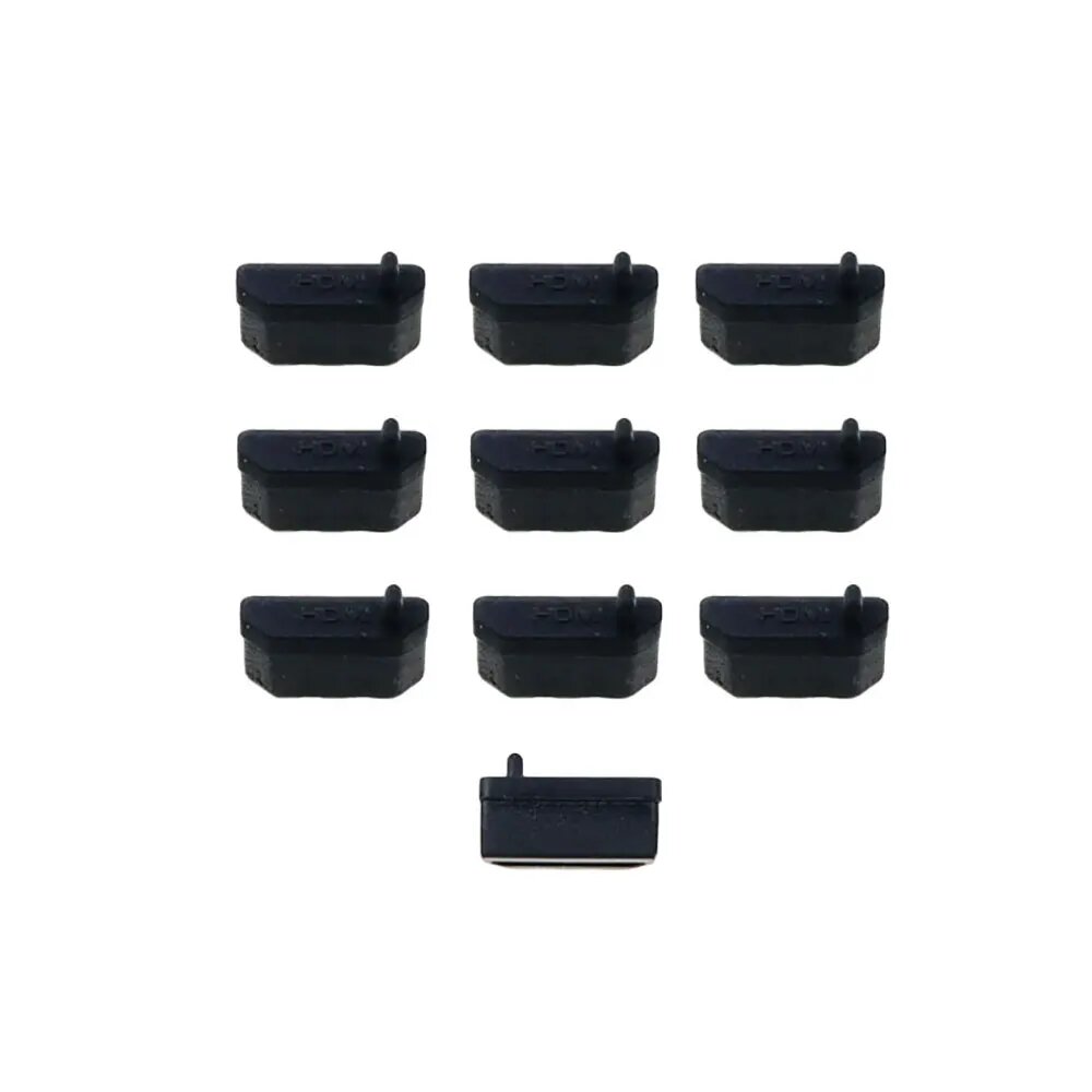 JCD 10 шт, Женская Защитная крышка с разъемом HDMI, аксессуары для компьютера Black