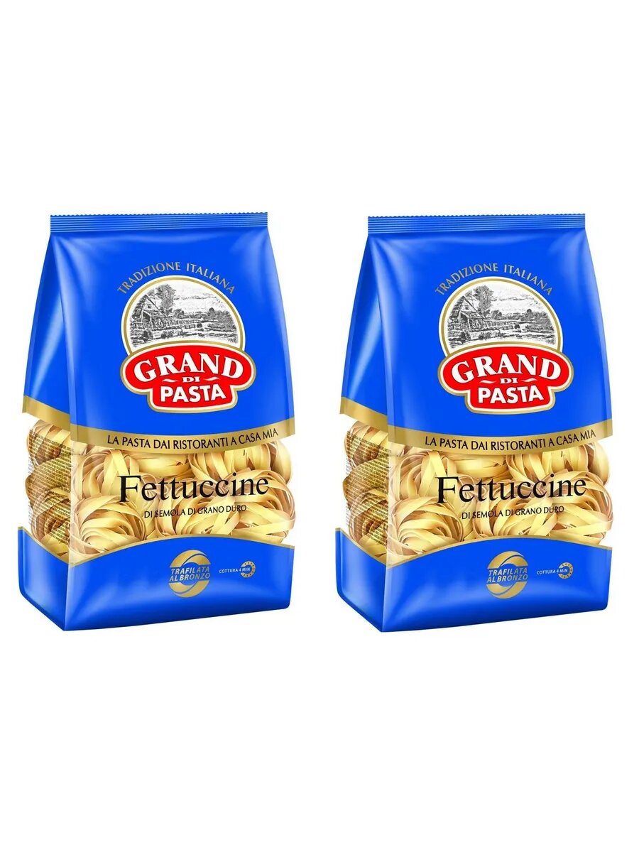 Макаронные изделия Grand di Pasta Fettuccine Гнезда, 250 г, 2 пачки