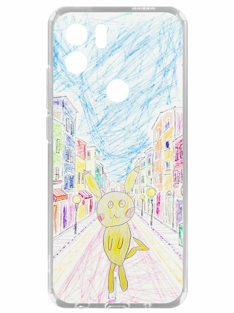 Чехол-накладка Krutoff Clear Case Покемон для Xiaomi Redmi A2+
