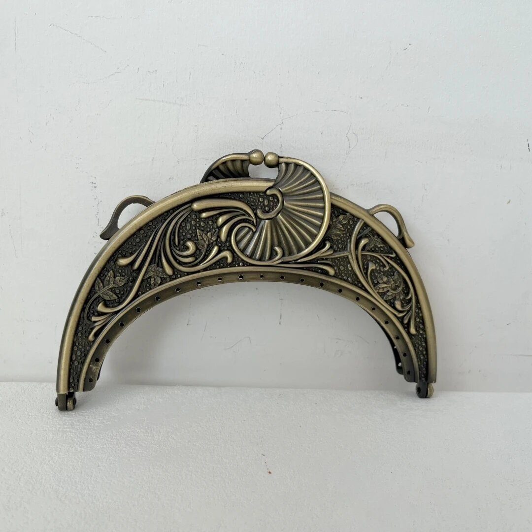 13,5 см винтажная рамка для кошелька, швейные отверстия, сумка, шарнирная застежка, замок для поцелуя, аксессуары для сумки, принадлежности для рукоделия, вязаная сумка, ткань