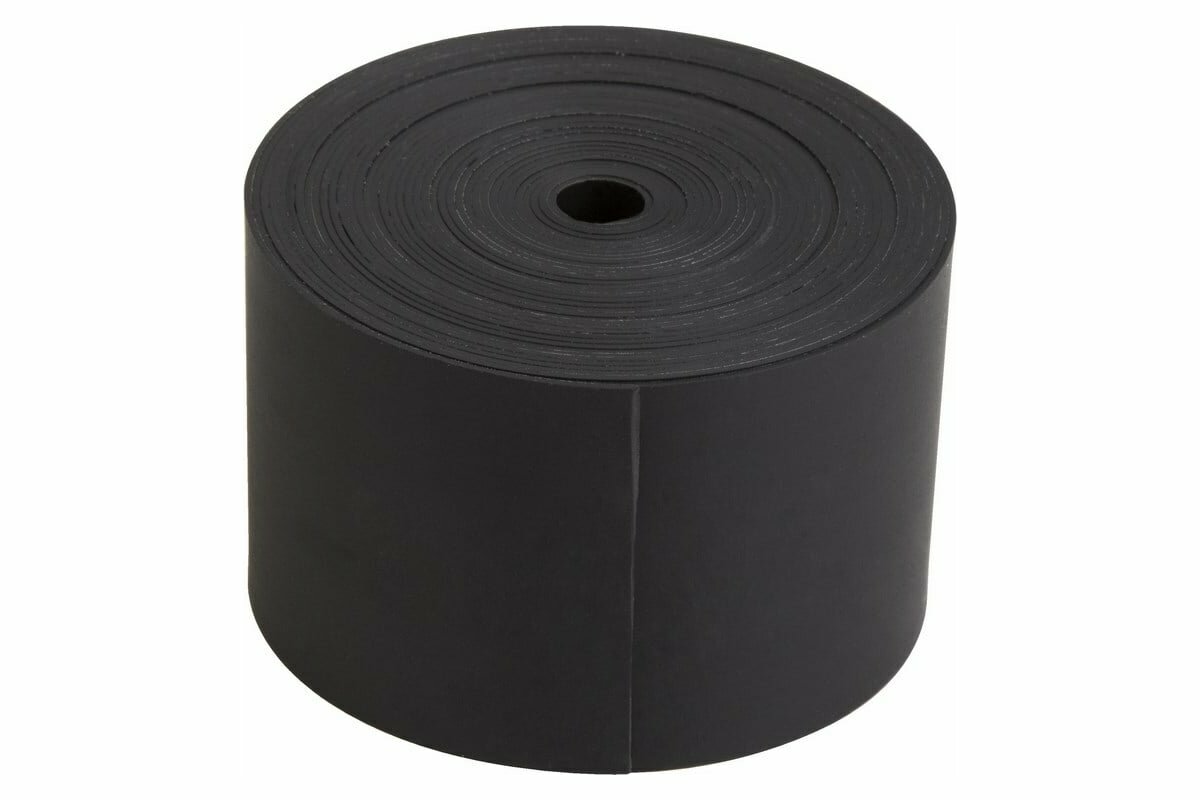 Термоусаживаемая лента с клеевым слоем 50х0,8 мм, черная, ролик 5м, ТЛ-0,8 REXANT