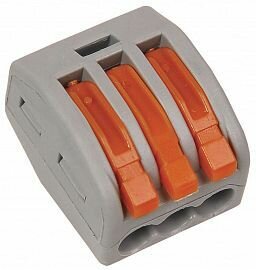 Клемма строительно-монтажная СМК 222-413 (4 шт./упак.) IEK, UKZ-004-413