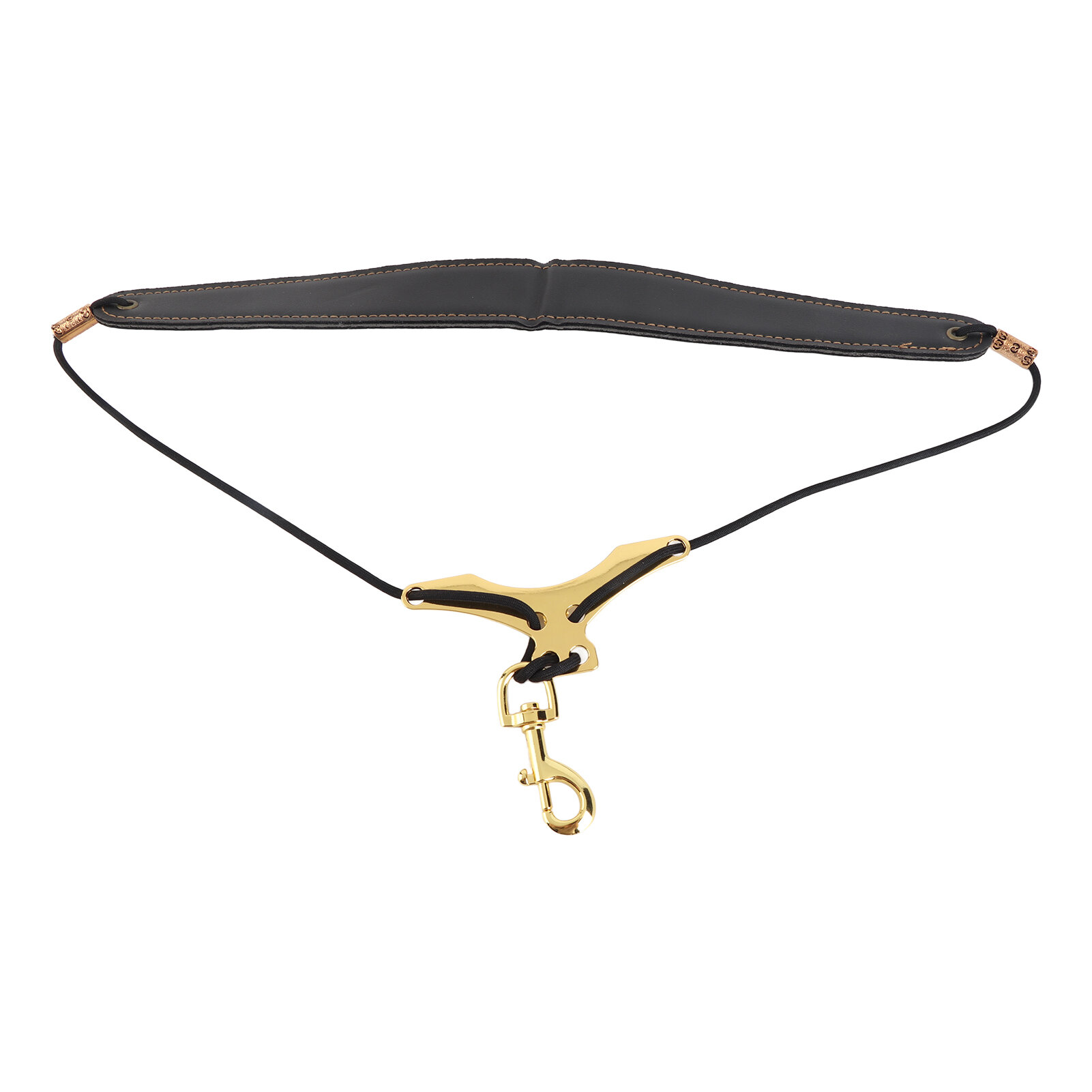 Регулируемый шейный ремень для саксофона, мягкая кожаная подкладка, металлический крючок для саксофонов и кларнетов.