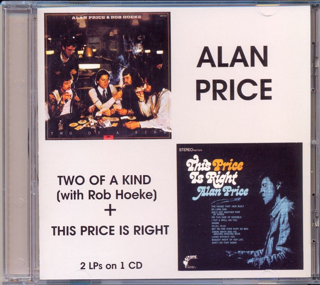 Alan Price (ex-Animals) - Two of a kind (with Rob Hoeke) + This price is right 1977/78 г. Компакт диск