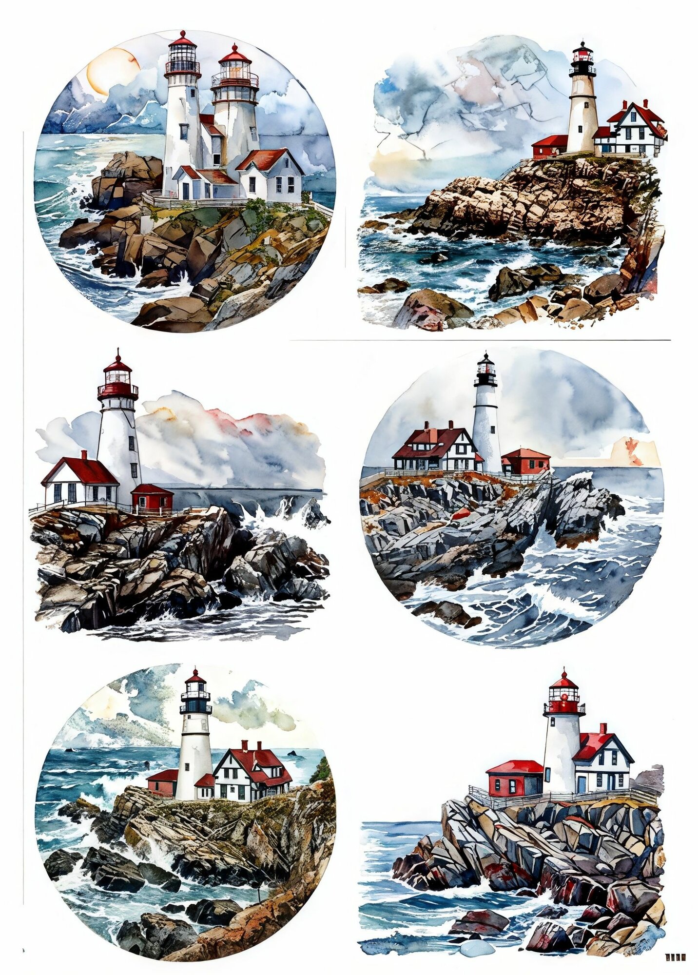 Декупажная карта About Time, A4, голубой цвет, 21 см x 29,7 см, 40 г/м