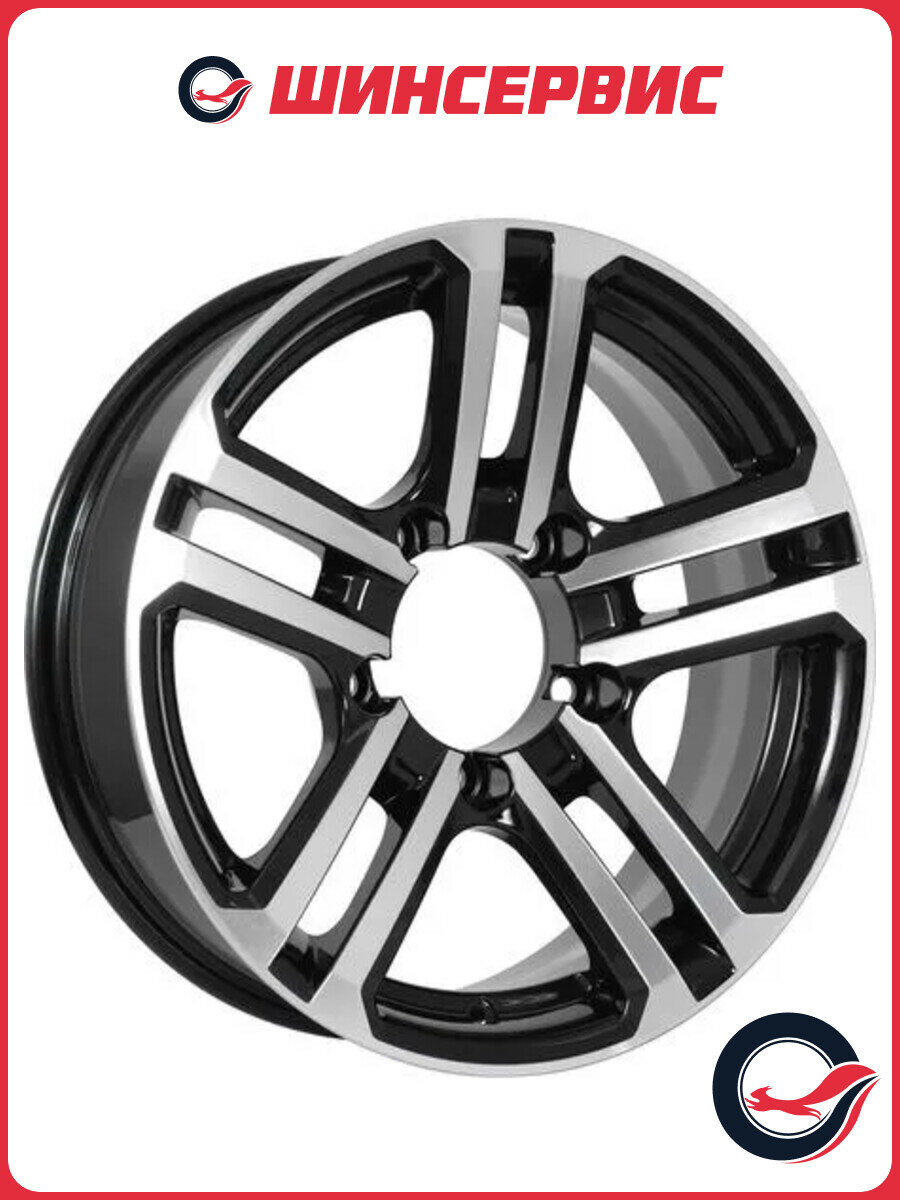 Литой колесный диск КиК Палладика R16x7.0J 5x139.7 ET30 ЦО98.0 для автомобиля
