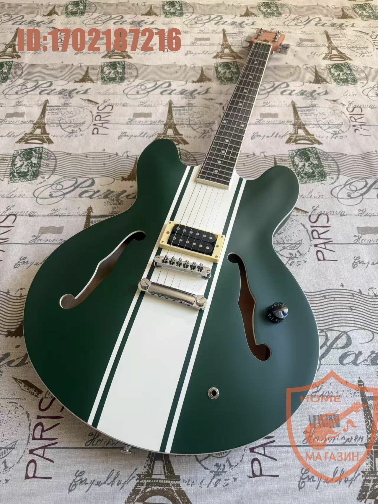 Джазовая полупустотелая электрогитара gibso