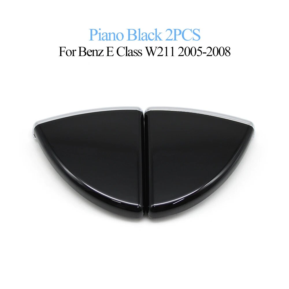 Центральная консоль автомобиля, подлокотник, бардачок, переключатель, кнопка блокировки крышки, крышка панели для Benz E Class W211 E200 E300 E350 2005-2008 Piano Black 2PCS