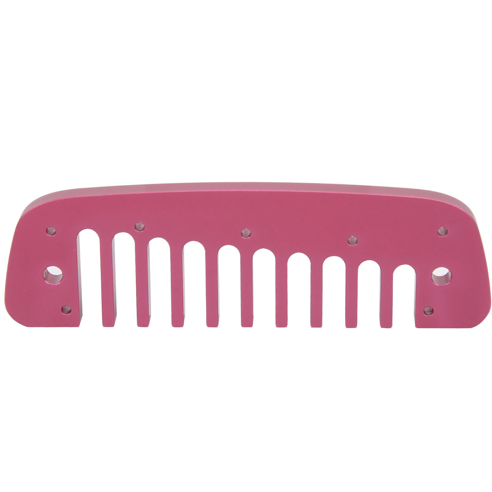 Часть губной гармошки Comb с 10 отверстиями из алюминиевого сплава, небольшой музыкальный инструмент для начинающих, розово-красный