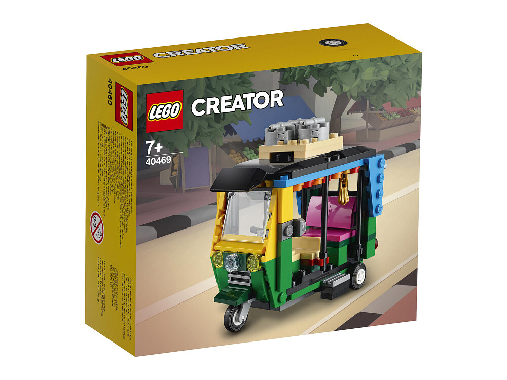Набор LEGO "Моторикша" (Тук тук) Creator 40469, полимер/пластик, 155 деталей, разноцветный, от 7 лет