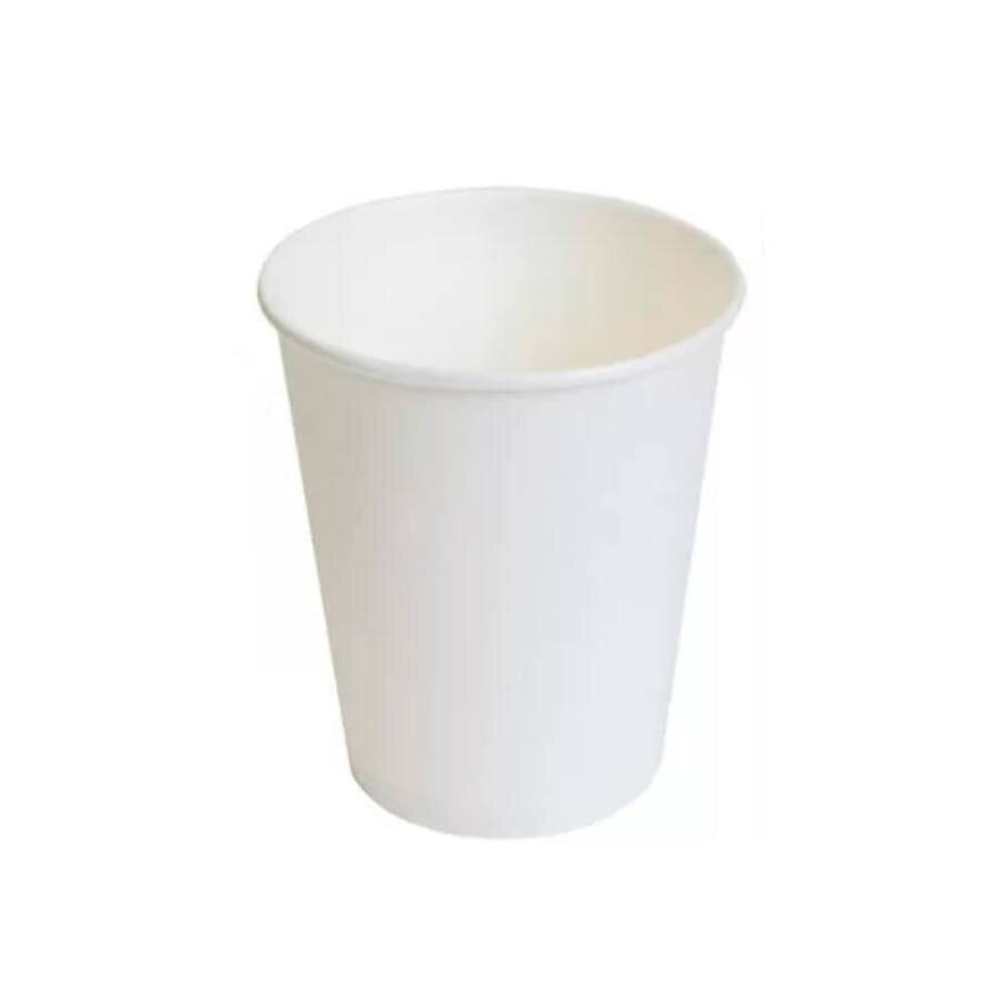 Cтакан одноразовый бумажный Papperskopp Белый d 73 185 мл, туба: 100 шт.