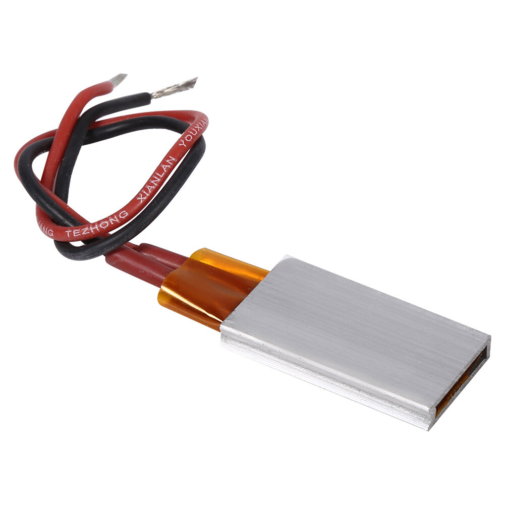 AC/DC 12V Термостатическая алюминиевая оболочка керамическая нагревательная пластина Постоянная температурная нагреватель 220 ℃
