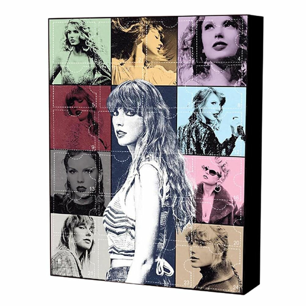 Подарочная коробка с календарем обратного отсчета на 24 дня нового рождественского адвента, набор креативных подарочных коробок-сюрпризов Taylor bracelet