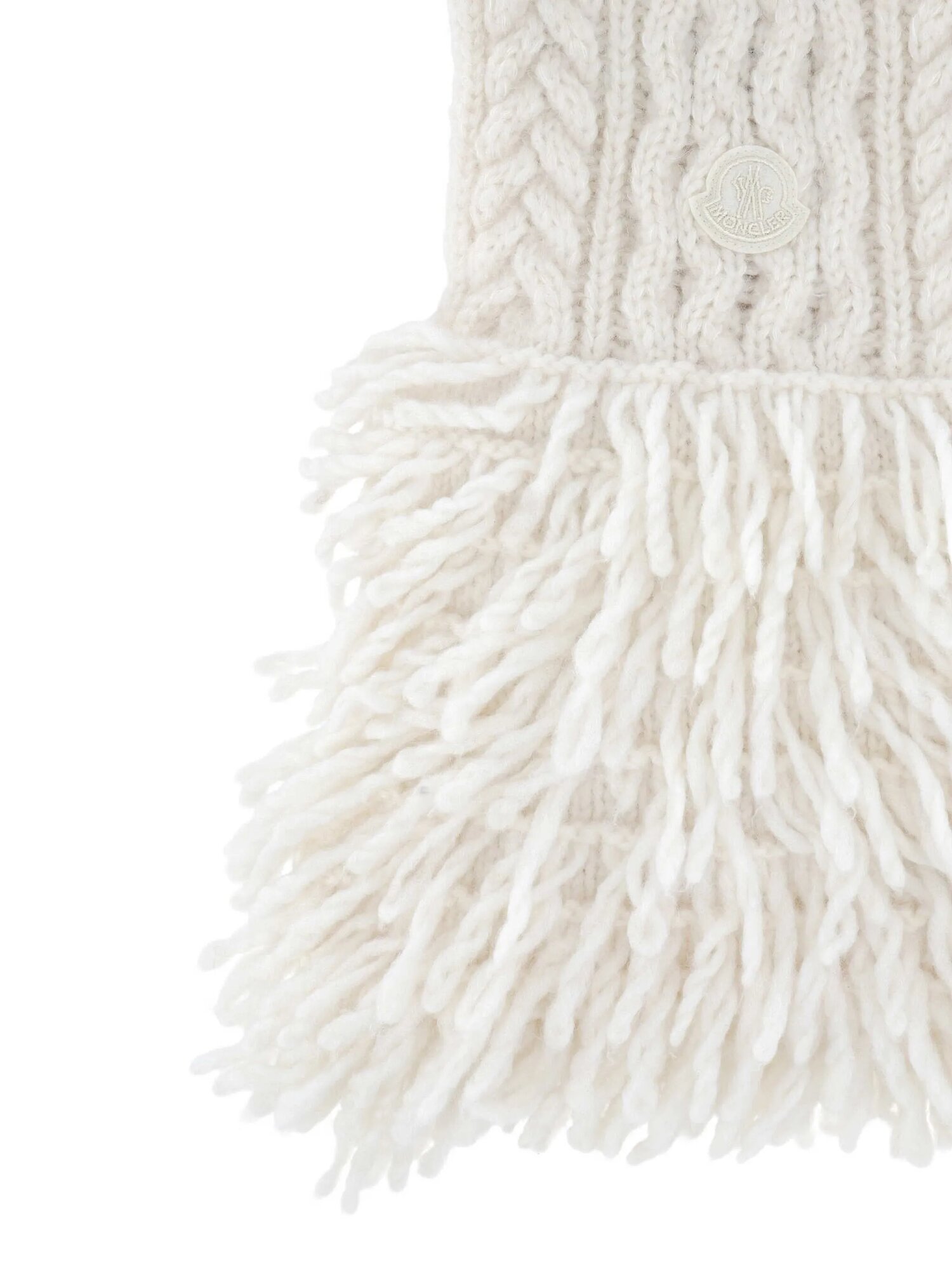 Шарф Moncler Cable-knit fringed scarf для женщин — фото 1