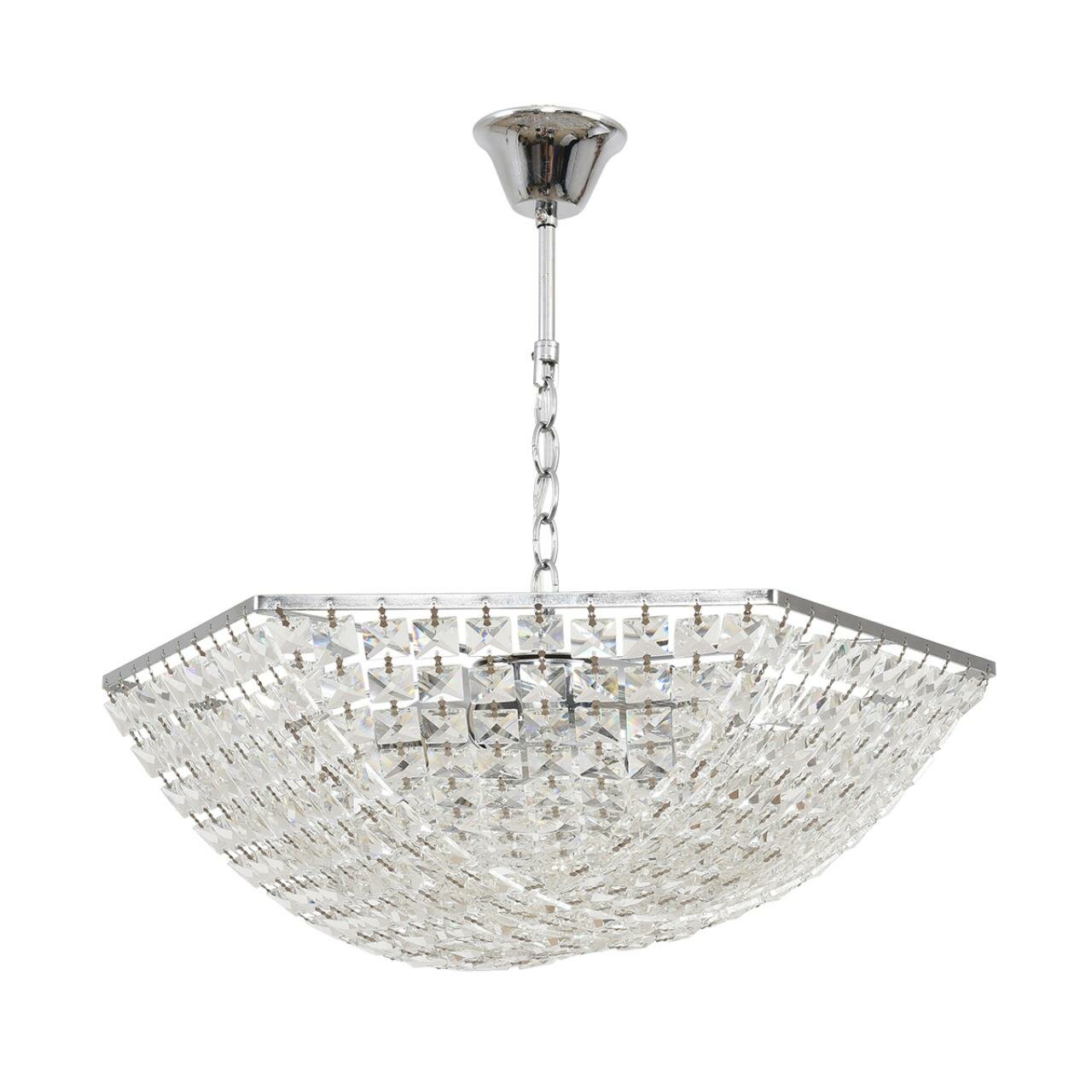 Люстра подвесная Lumion NEOCLASSI 8377/5, хром/прозрачный, металл/хрусталь, E27 5*60W
