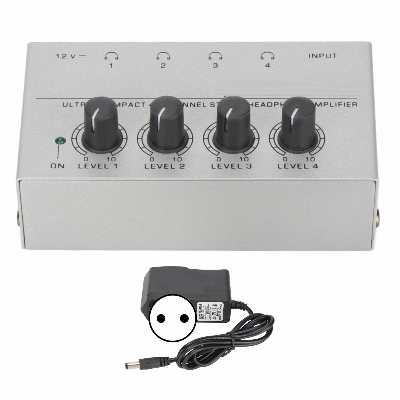 HA400 Сверхнизкошумящий усилитель для наушников, ультракомпактный 4-канальный стереоусилитель