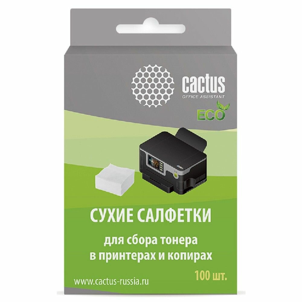 Cactus Чистящие средства Салфетки CS - P2003E для сбора тонера 100шт сухих