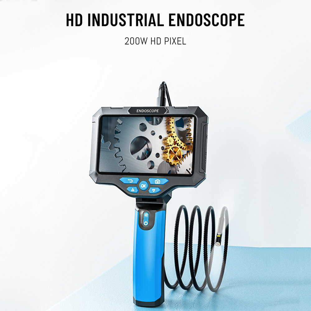 Бороскоп с 5" IPS-экраном, 1920p, водонепроницаемый кабель 16,4 фута