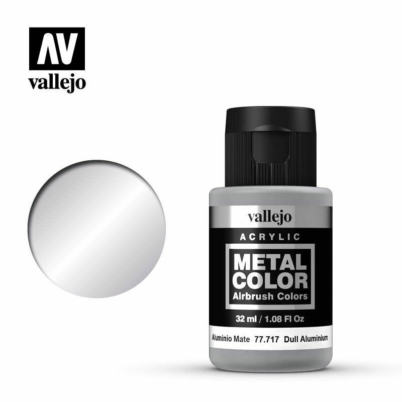 Краска Vallejo серии Metal Color - Dull Aluminium, металлик (32 мл)