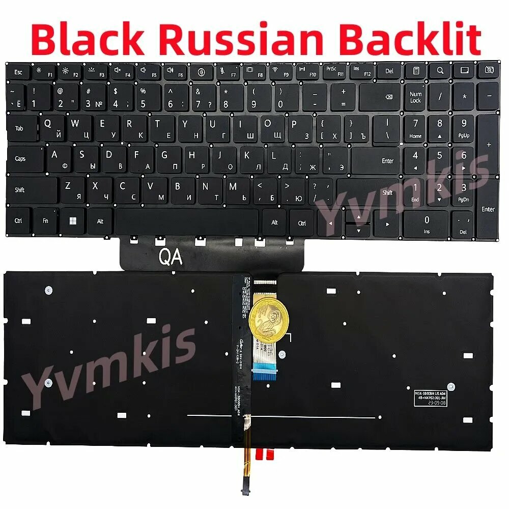 Новая клавиатура для Huawei Matebook D16 RLEF-16 RLEFG-16 MCLG-16 MCLF-16 MCLF-X MCLEF-X MCLG-X с подсветкой