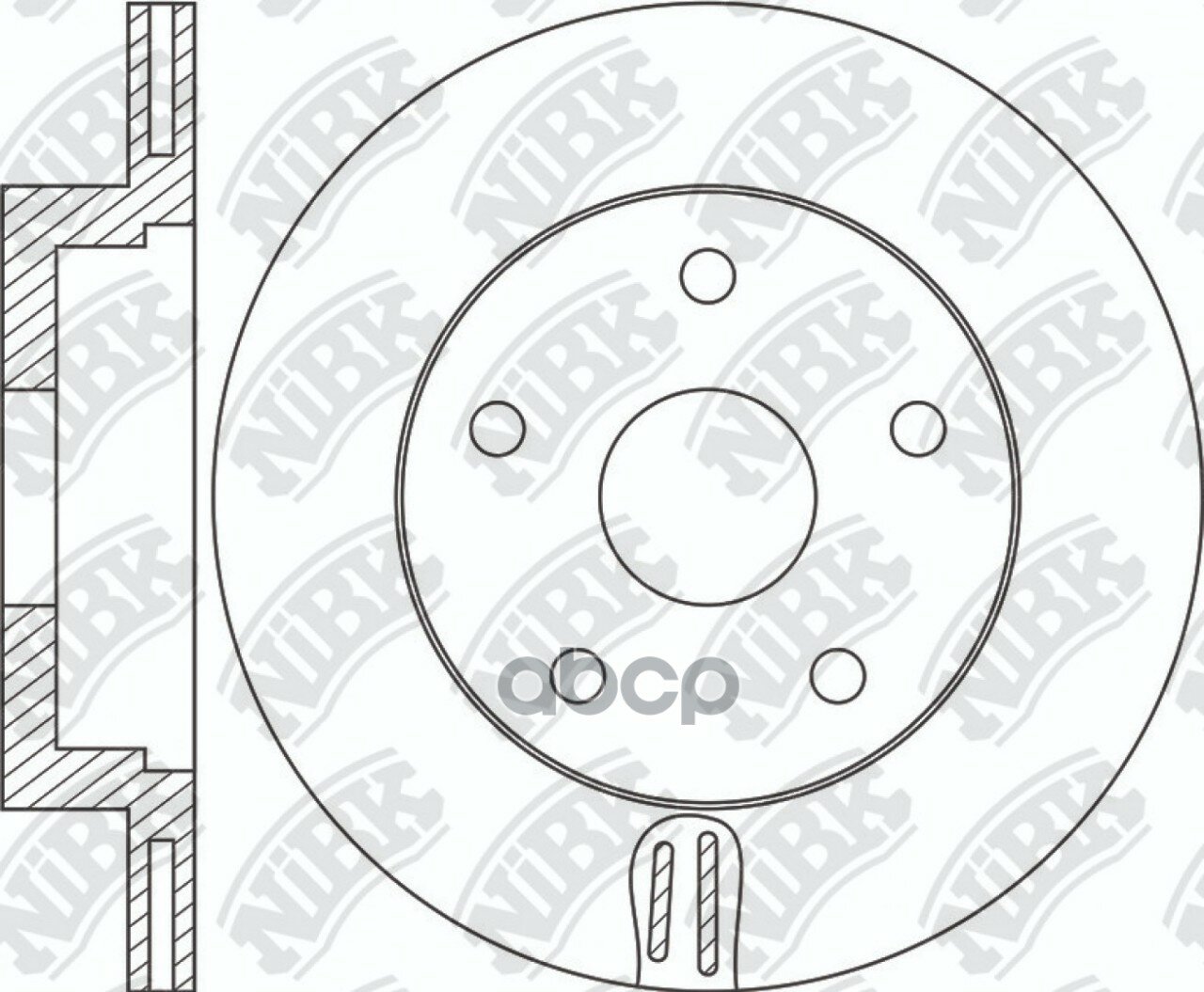 Диск тормозной DODGE Durango JEEP Grand Cherokee задний (1шт.) NIBK NiBK арт. RN1726DSET