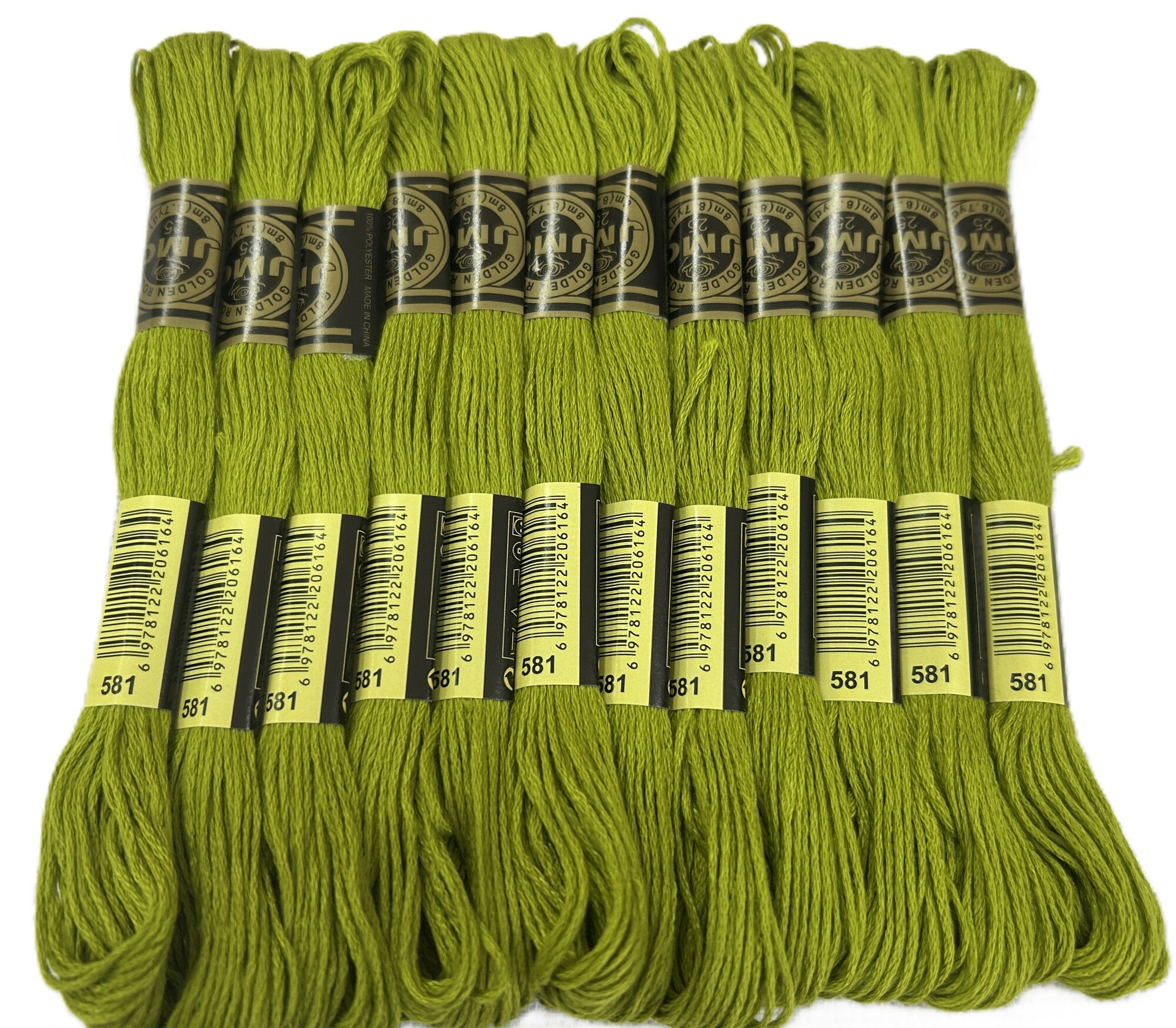 Нитки для вышивания JMC мулине (150-3866) 100% полиэфир 12 штук x 8 м