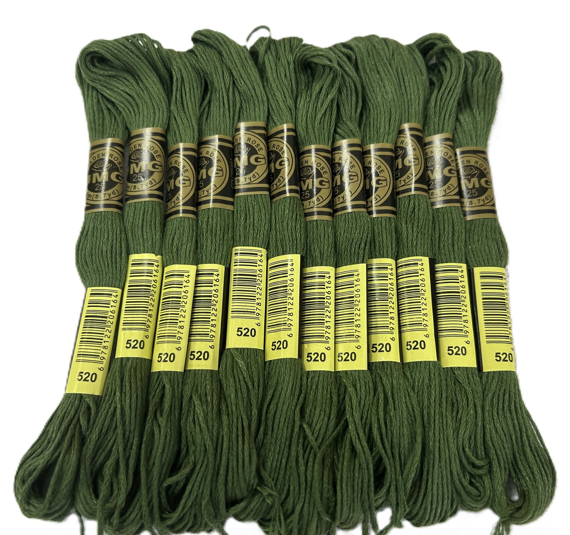 Нитки для вышивания JMC мулине (150-3866) 100% полиэфир 12 штук x 8 м