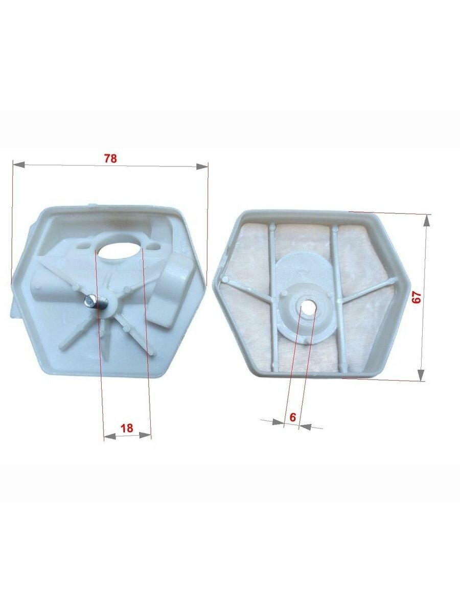 Фильтр воздушный для бензопилы 25 см 3