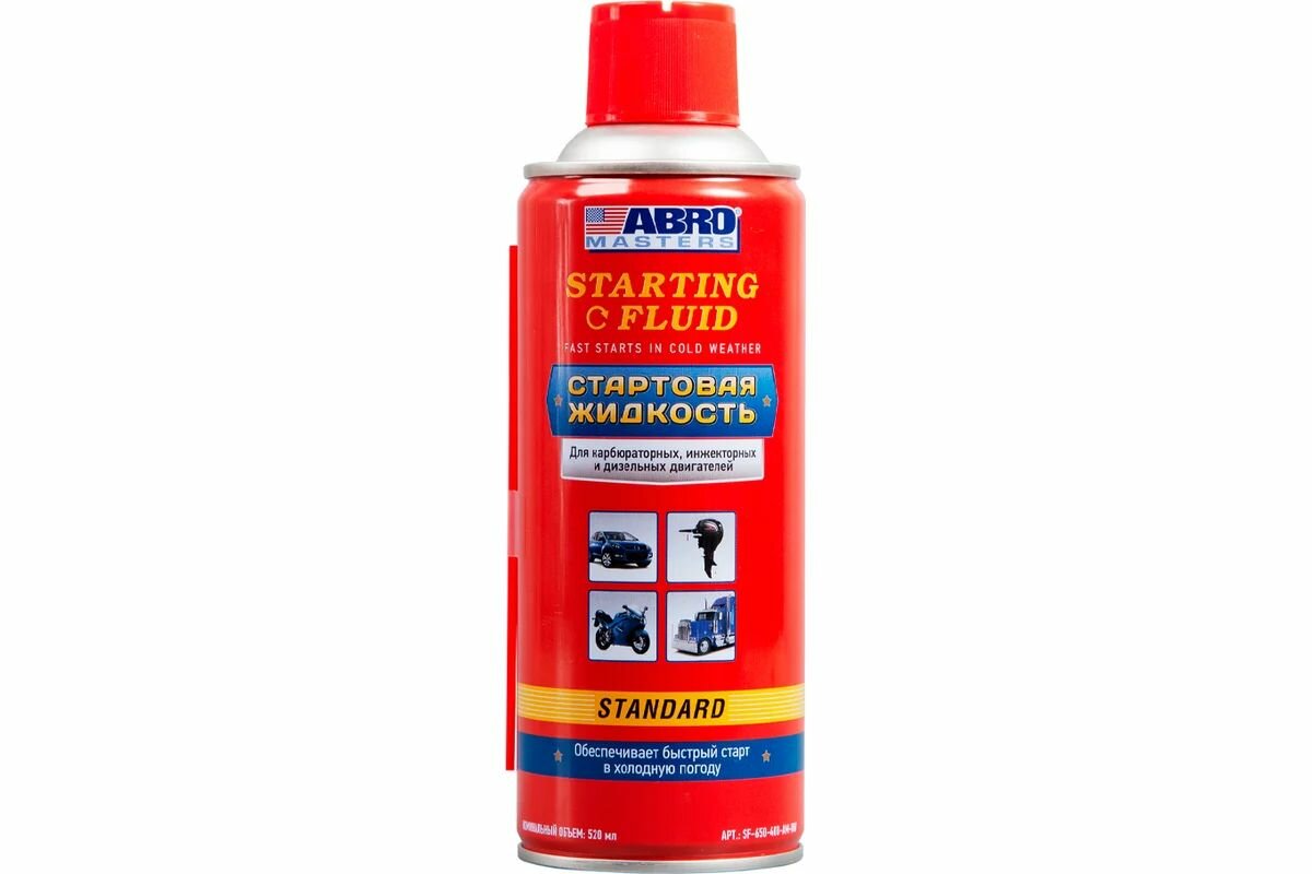 Стартовая жидкость ABRO 400 мл MASTERS SF-650-400-AM-RW