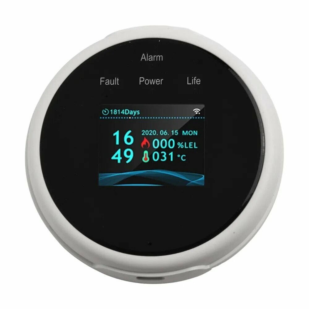 OZ-GLGA Датчик сигнализации природного газа для Tuya для интеллектуального Wi-Fi ЖК-дисплея Детектор утечки газа