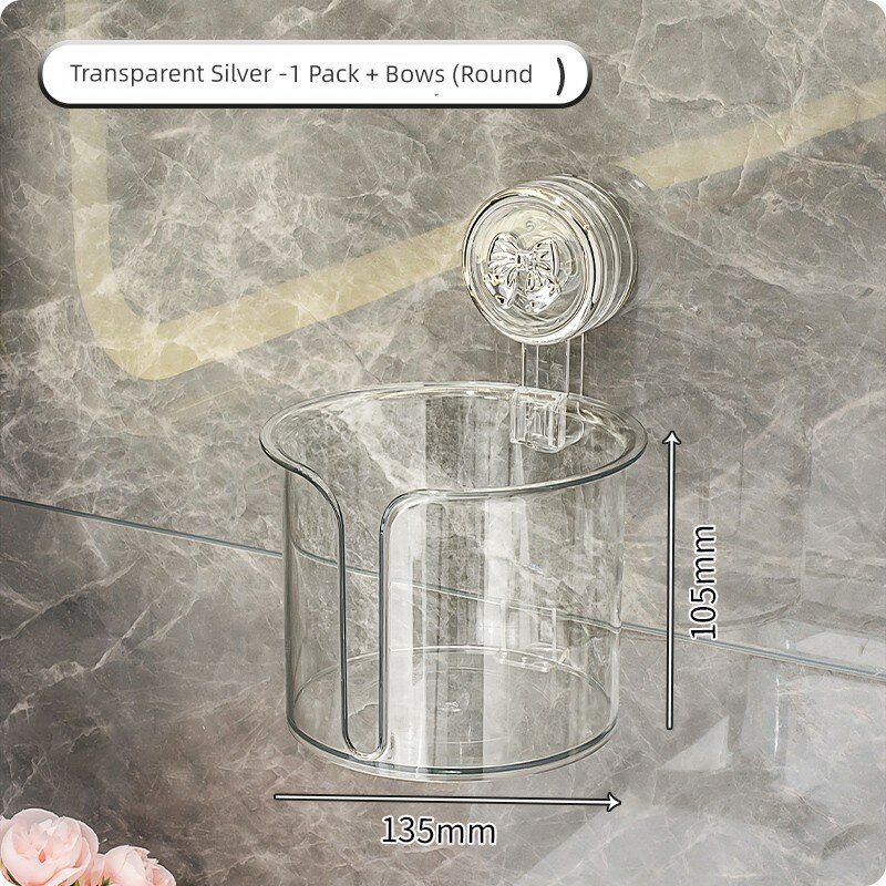 Держатель для туалетной бумаги на присоске, настенный держатель для рулонов без сверления, коробка для хранения