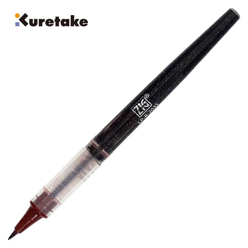 Кисть для каллиграфии Kuretake Zig LP-R-010S, бордовый