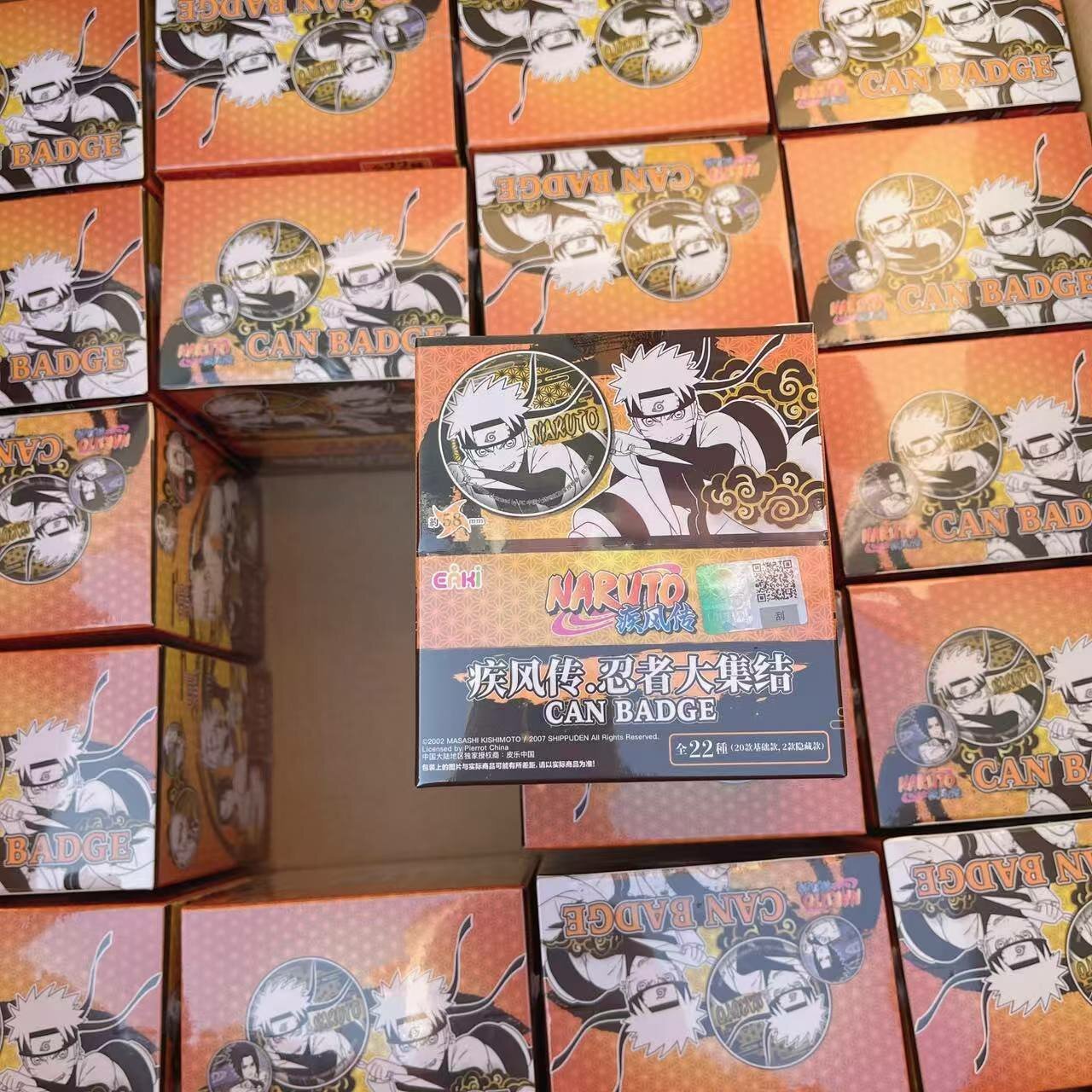 Официальный значок Наруто TV - Значок "Связь времени" Слепой бокс Баджи Саске Наруто Аниме Двумерный