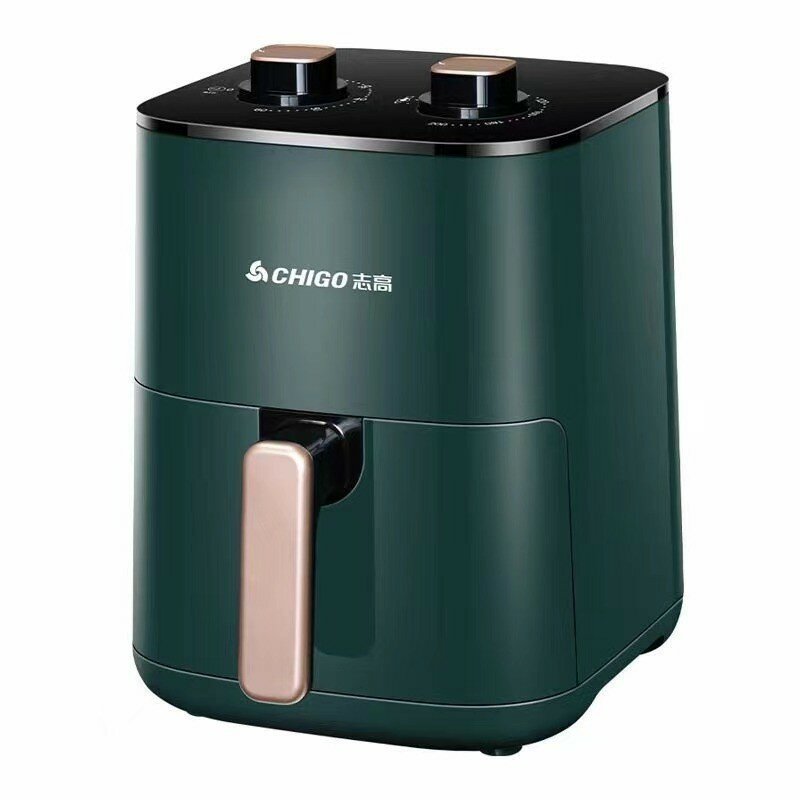 Электрическая фритюрница Zhigao для дома, высокотемпературное нагревание, полностью автоматическая, многофункциональная, с большой емкостью, антипригарная воздушная фритюрница