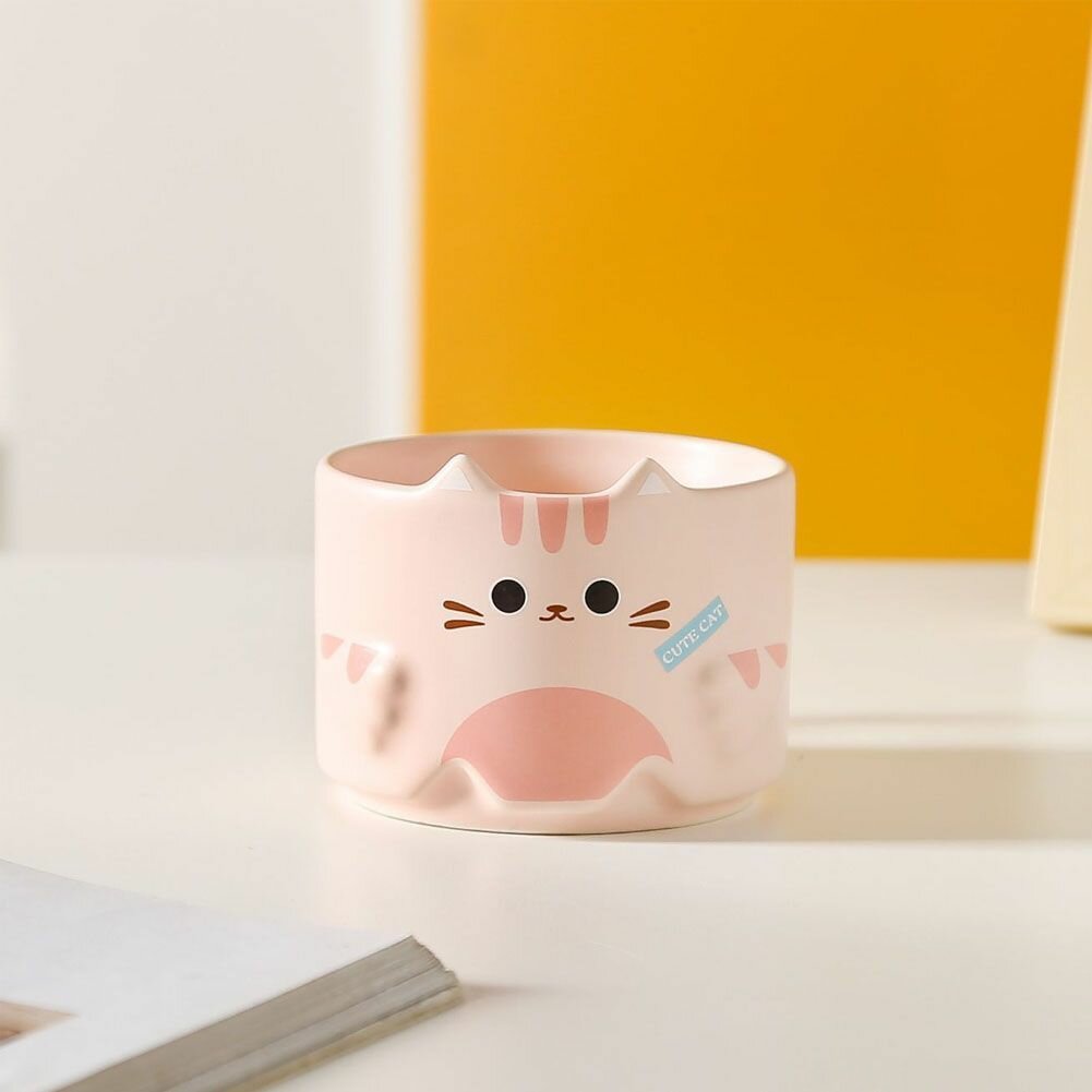 Керамическая кружка SG Cat, мультяшная кружка, стопка кружек, кружка для кошек, домашняя кружка для питья, кофейная кружка, практичный подарок
