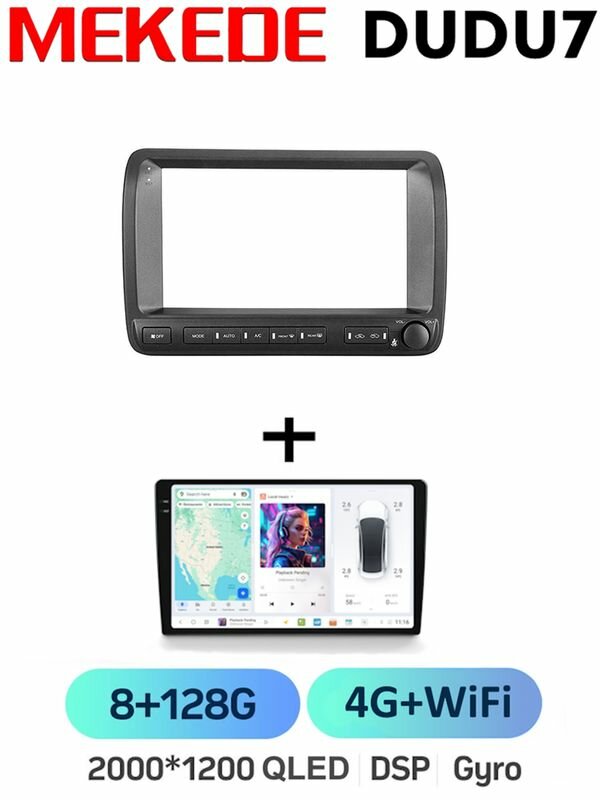 Магнитола Mekede 10" DUDU7 8/128 Gb для Toyota Crown Majesta 3 S170 1999-2004 carpay Android
