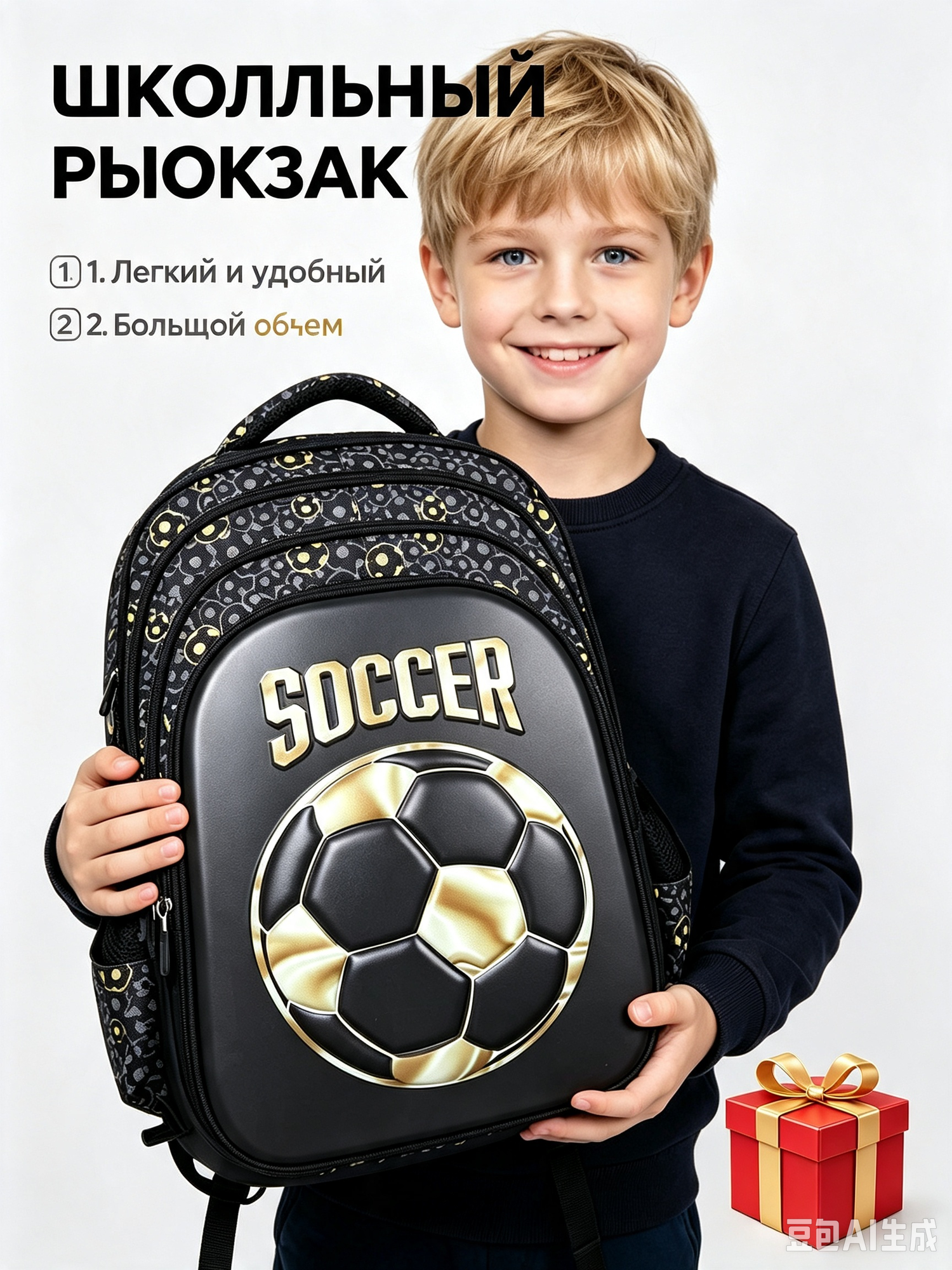 Рюкзак школьный 18 дюймов, 4 молнии, большой объем, легкий для мальчиков и девочек в школу