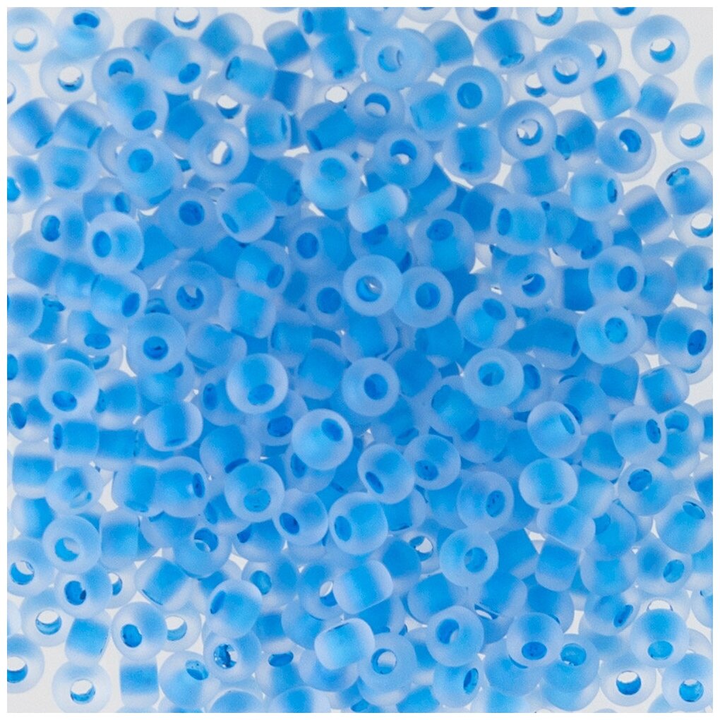 Бисер для рукоделия 50 г Чехия Gamma круглый 5 10/0 2.3 мм E202 голубой мат. (38336)