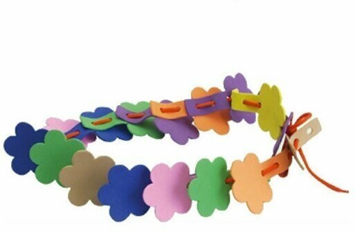 Мягкий конструктор Шнуровка "Цветочки"