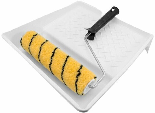 Набор малярный Универсальный 240: ванночка 320х350 мм, валик 240 мм, шубка полиакрил Тигр ворс 11 мм, бюгель 6 мм