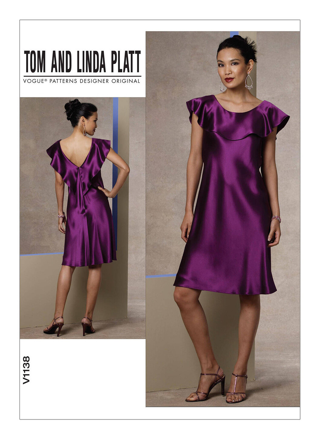 Выкройка VOGUE №1138 Платье