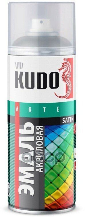 KUDO KU0A7001 эмаль! универсальная акриловая satin RAL 7001 серая 520мл\